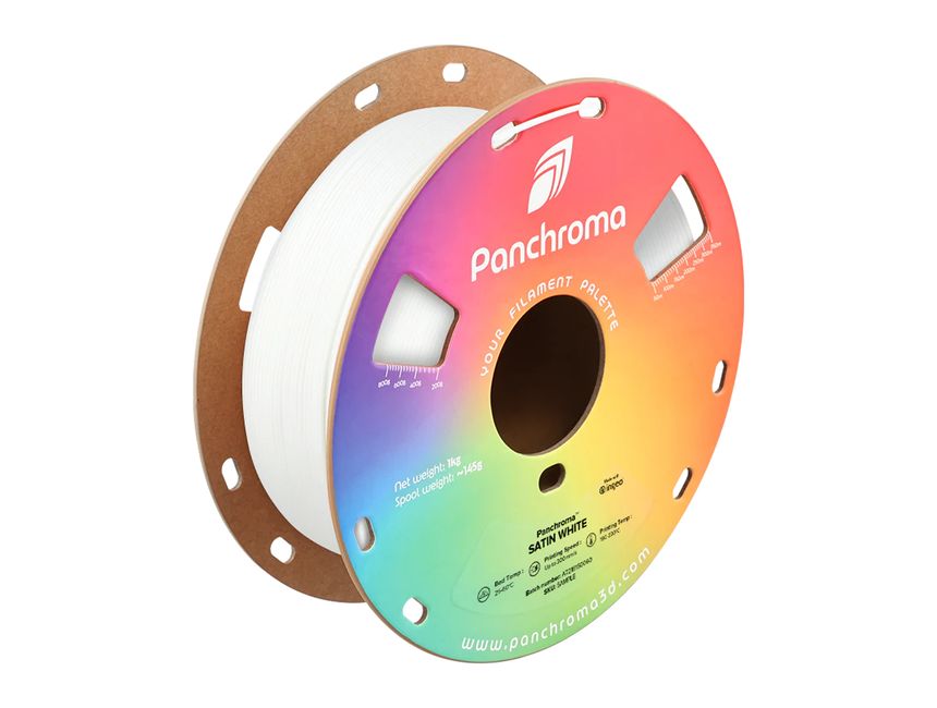 PolyMaker Panchroma Satin White PLA Filament - 1.75mm (1kg) | MatterHackers