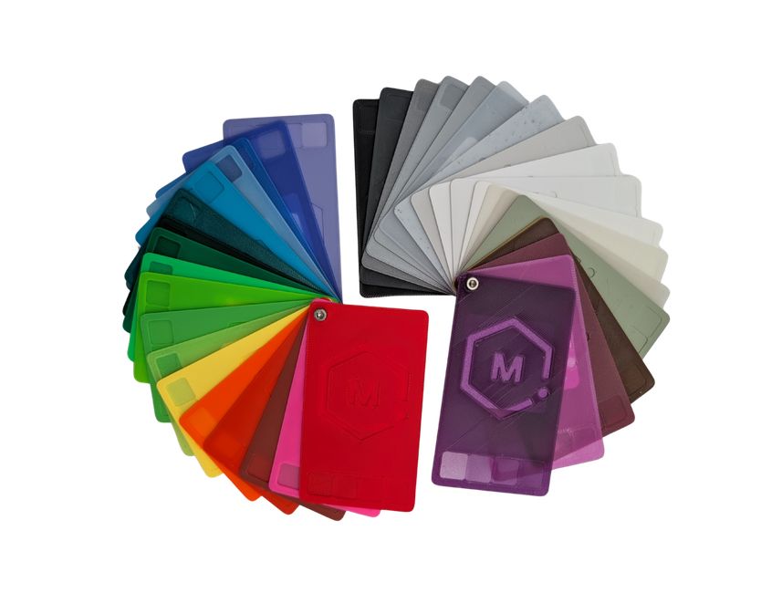 PRO Series PLA Sample Cards | MatterHackers