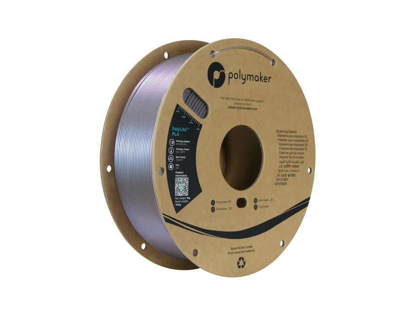 PolyMaker Polylite PLA Starlight Mercury Filament - 1.75mm (1kg ...