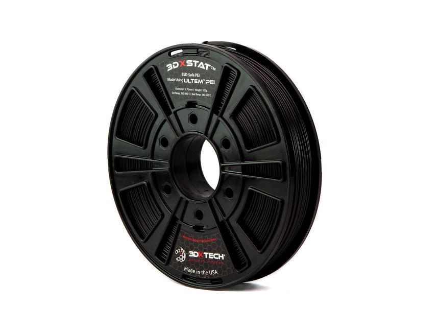 3DXTECH 3DXSTAT Black ESD-SAFE PEI Filament - 1.75mm (0.5kg ...