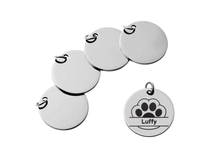 Bambu Round Stainless Steel Tag - 20mm (5pcs) | MatterHackers
