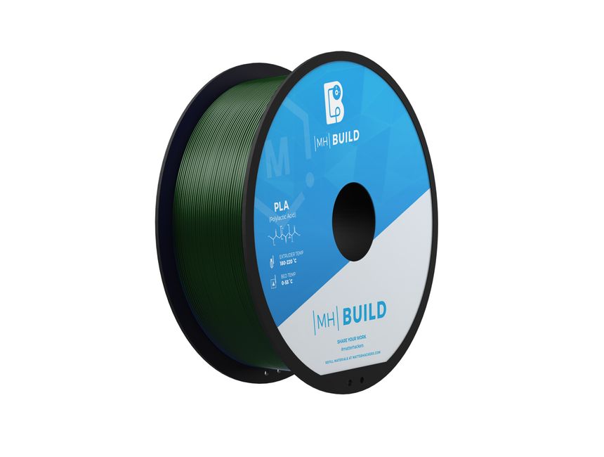 Forest Green MH Build Series PLA Filament - 1.75mm (1kg) | MatterHackers