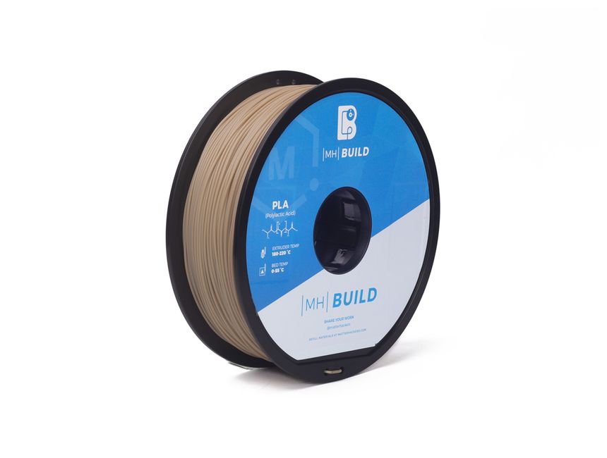 Bone White MH Build Series PLA Filament - 1.75mm (1kg) | MatterHackers