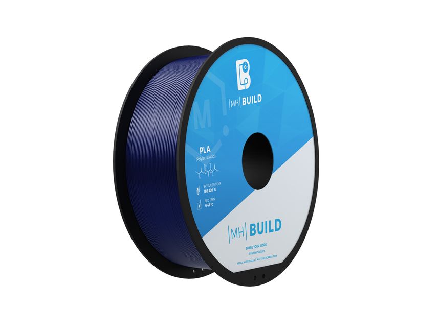 Navy Blue MH Build PLA Filament - 1.75mm (1kg) | MatterHackers