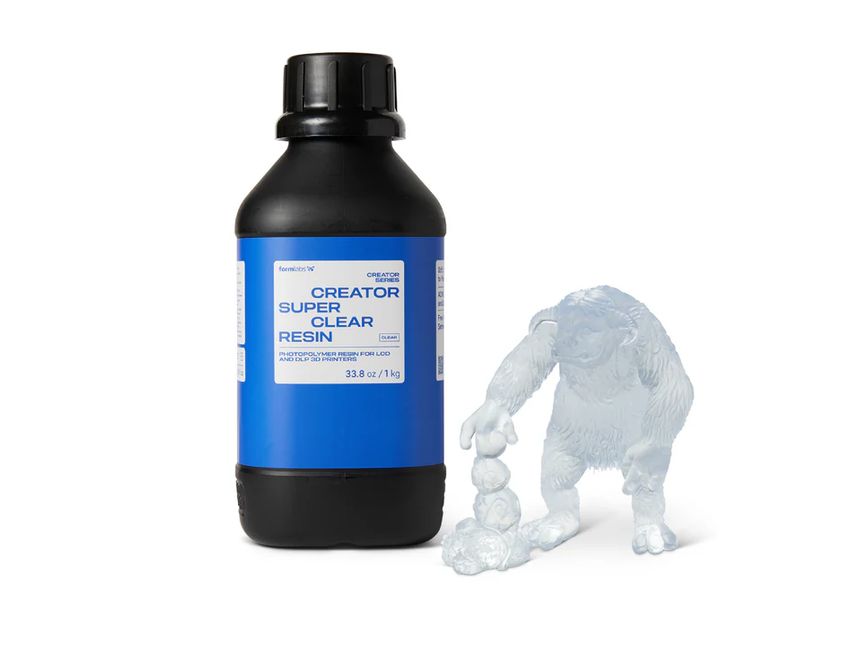 Formlabs Creator Super Clear SLA Resin (1L) | MatterHackers