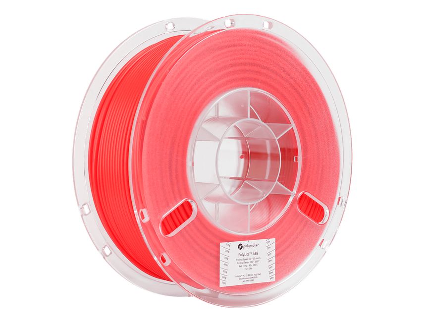 Polymaker PolyLite ABS Red - 1.75mm (1kg) | MatterHackers