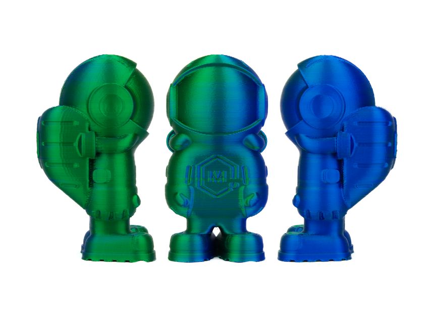 Blue Green MatterHackers Quantum PLA Filament - 1.75mm (0.75kg ...