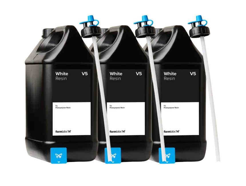 Formlabs Form 4 White V5 Resin 3 Pack - 5L | MatterHackers